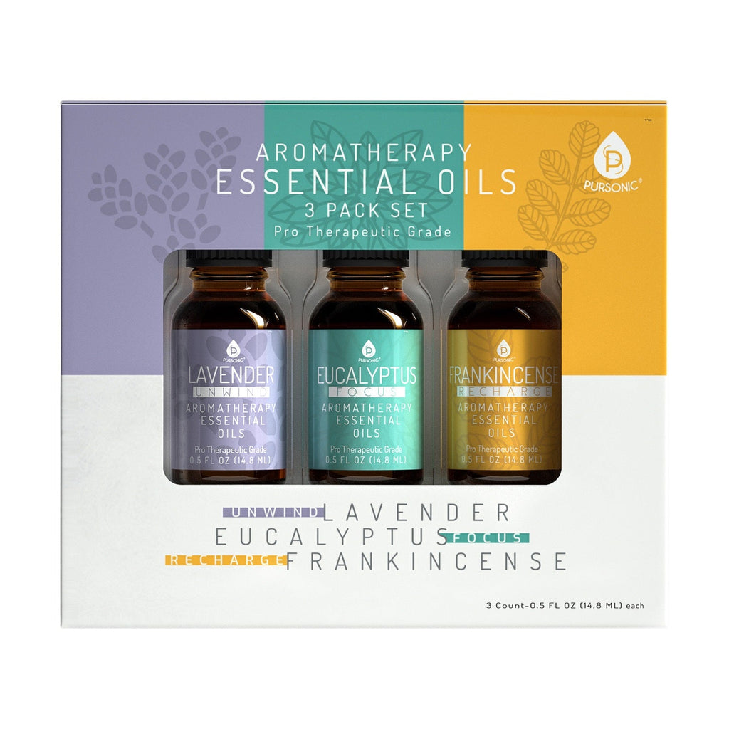 3 Pack Aromatherapy Essential oils (Lavender, Eucalyptus, Frankincense ...