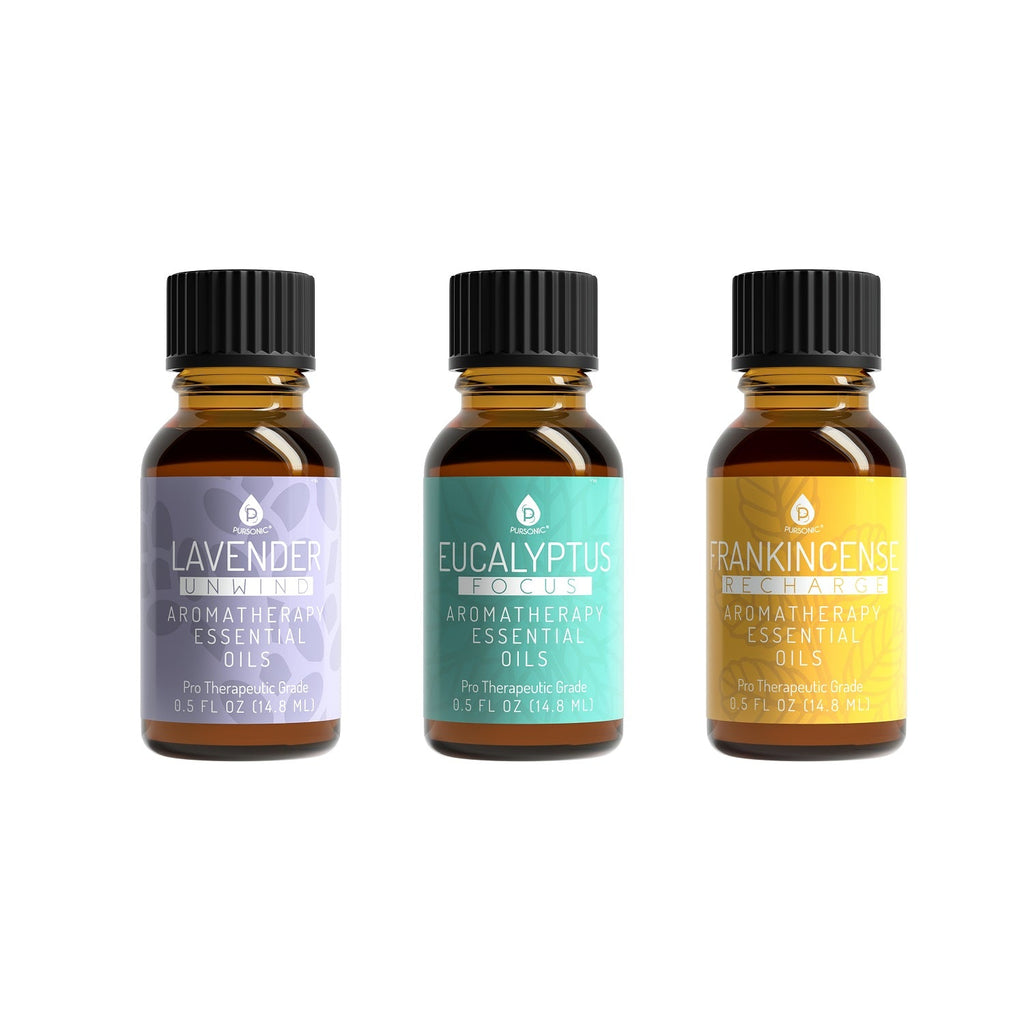 3 Pack Aromatherapy Essential oils (Lavender, Eucalyptus, Frankincense ...